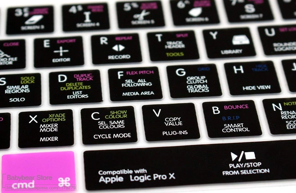 Stickers Keyboard Shortcut Stickers - Laminated Shortcut Labels For Mac ...