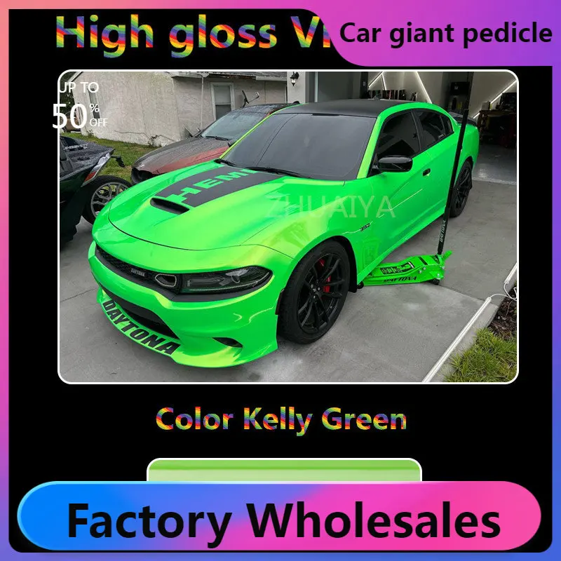 Highest-quality-super-gloss-Kelly-Green-wrap-true-Gloss-vinyl-wrap-for ...