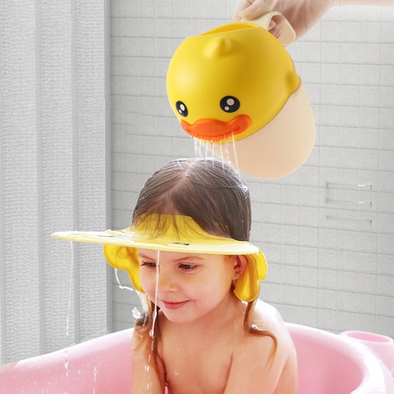 Kids-Shampoo-Rinse-Cup-Bath-Shower-Washing-Head-Children-Bathing-Baby ...