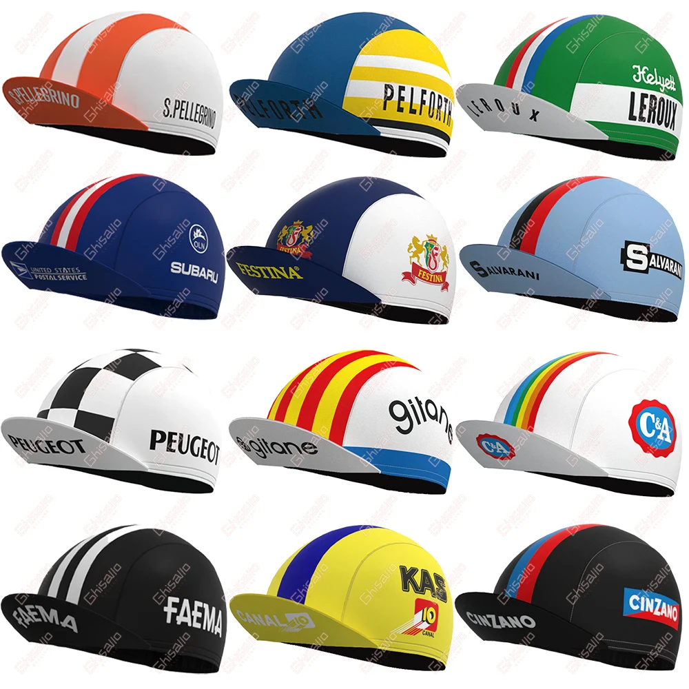 Retro-Cycling-Caps-for-Men-and-Women-12-Styles-Black-Series-Quick-Dry ...