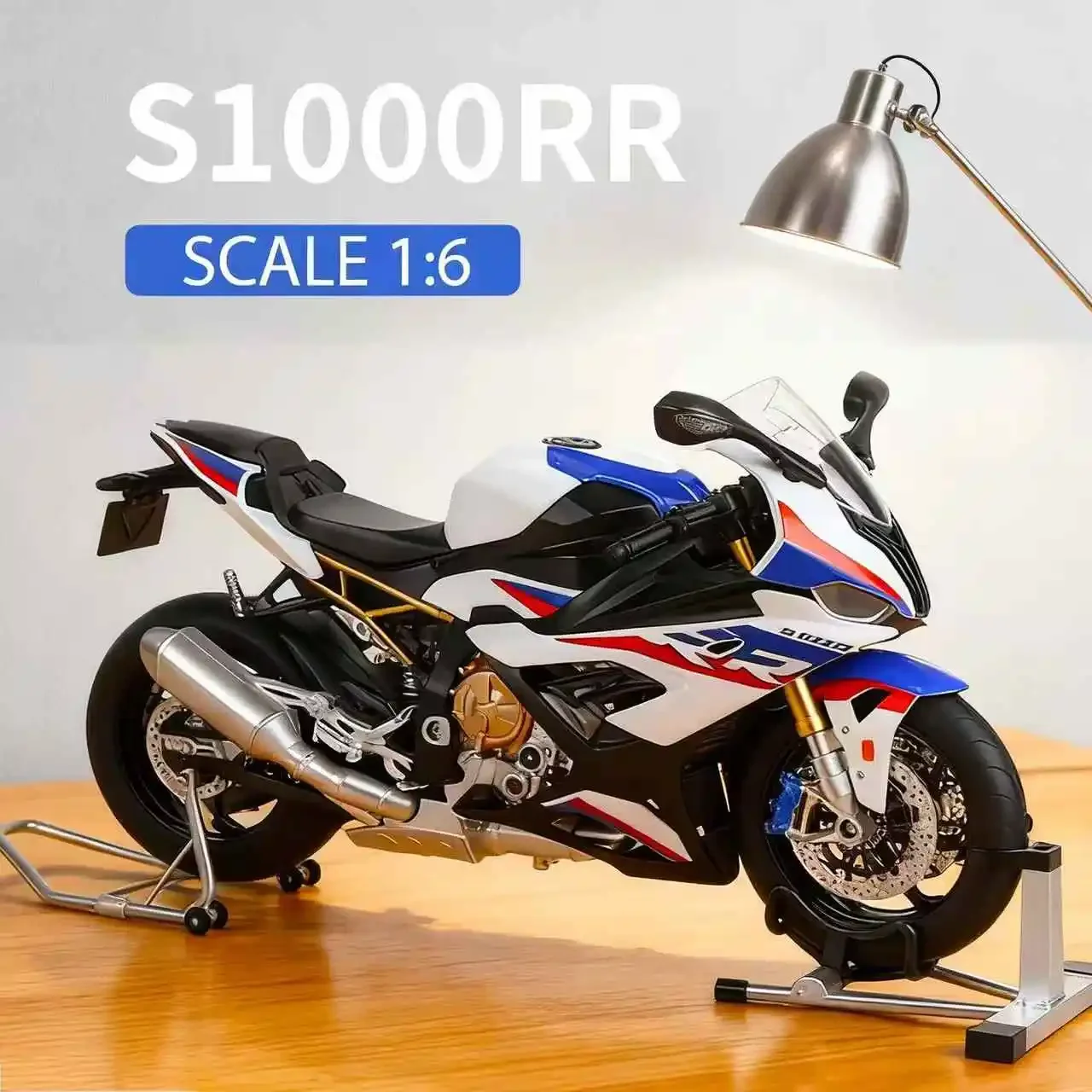 1:6 Scale Alloy Realistic Motorcycle Model for BMW S1000RR Spray ...