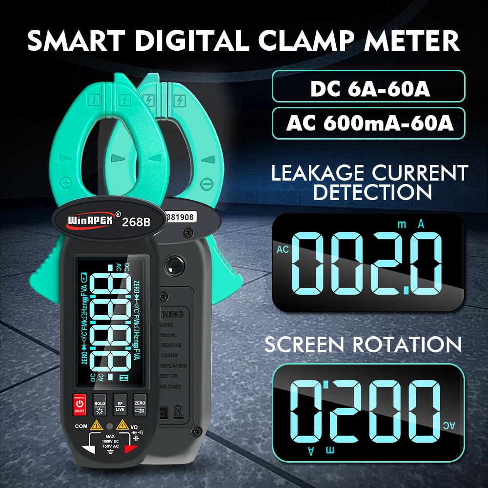 WINAPEX-268B-0-1mA-High-Precision-Digital-Clamp-Meter-AC-DC-Current-Voltage-Multimeter ...