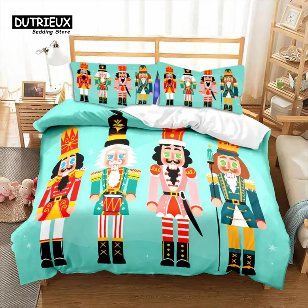 Nutcracker-Duvet-Cover-Set-Christmas-Bedding-Set-Cartoon-Royal-Guarder ...