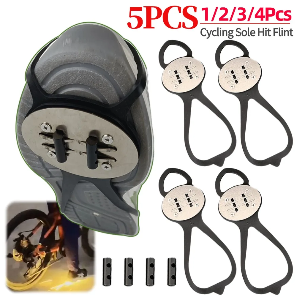 1-5pcs-Sole-Hit-Flint-Foot-Brake-Bicycle-Ground-Spark-Cycling-Shoes ...