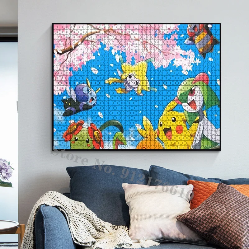 Pokemon Pikachu Jigsaw Puzzles 1000pcs Assemble Puzzle Toys Children ...