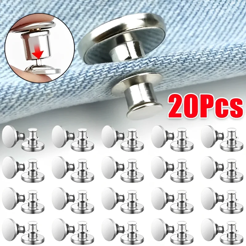 20/4PCS Detachable Pants Button Jean Button Instant Button Universal ...