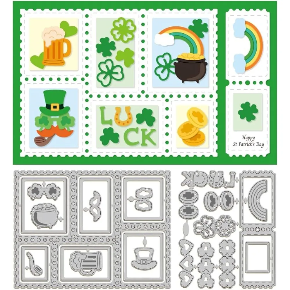 Day-Postage-Frame-Cutting-Dies-for-Card-Making-Metal-Stamp-Frame-Die ...