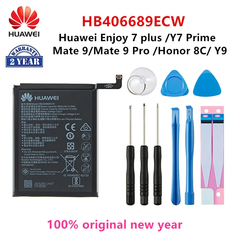 Hua Wei-batería HB406689ECW 100% mAh, original, para Huawei Enjoy 7 ...