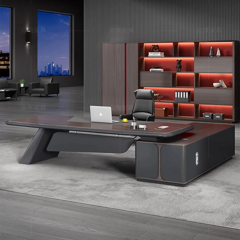 Storage-Executive-Office-Desks-Filing-Cabinets-Modern-Computer ...