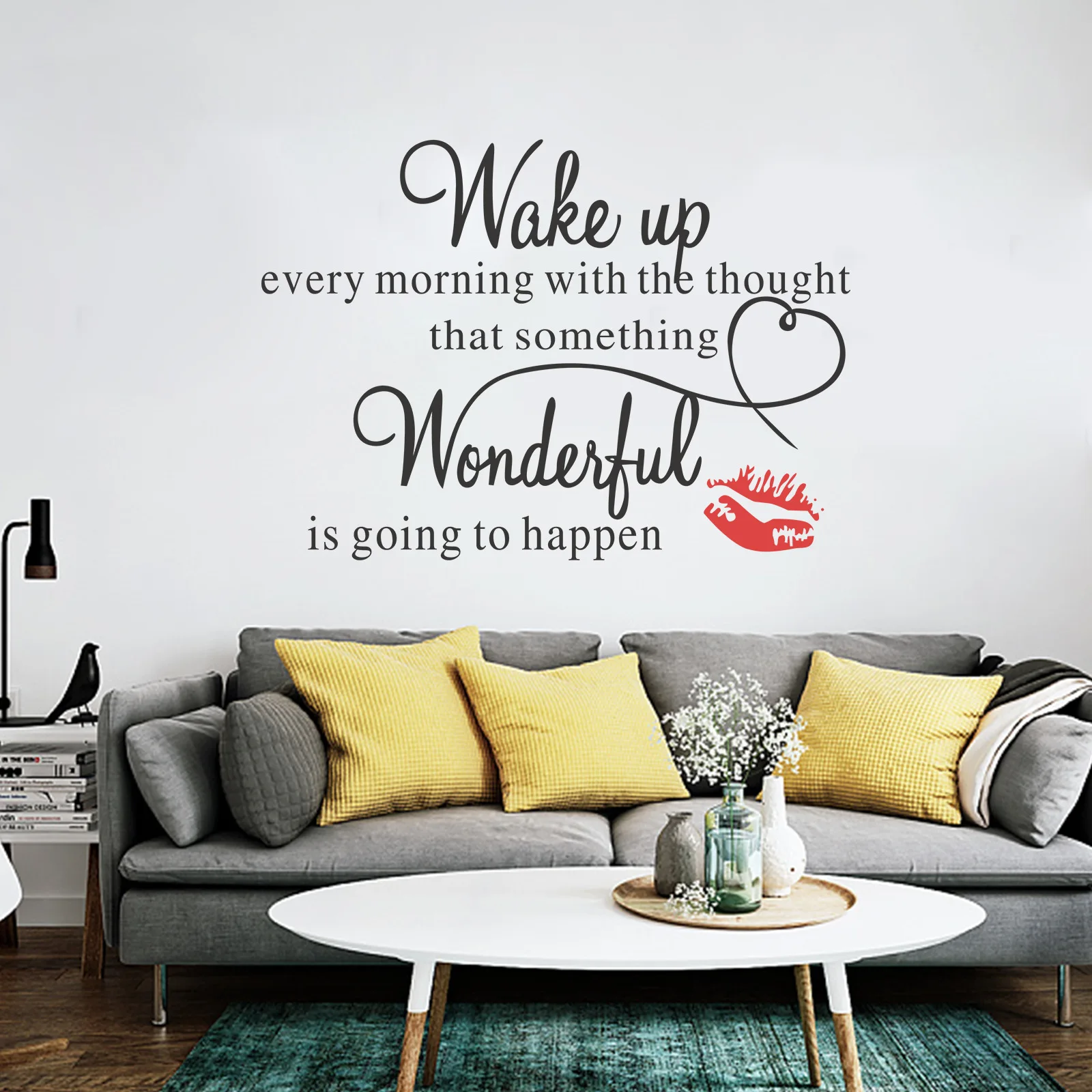 Wall-Sticker-Wake-Up-Wonderful-Inspirational-English-Home-Decoration ...