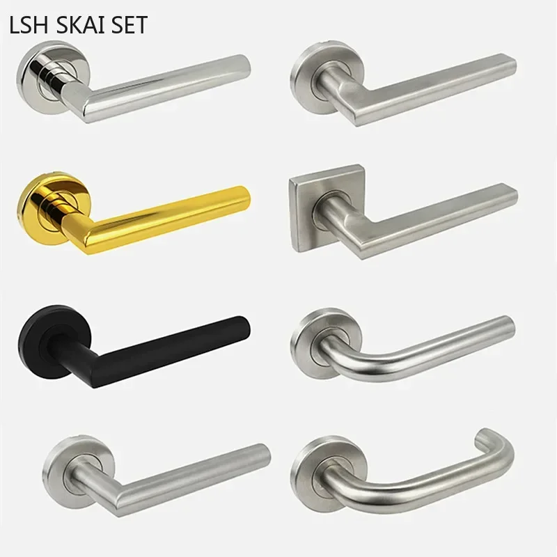 304-Stainless-Steel-Door-Handle-Fire-Door-Access-Door-Lock-Indoor ...