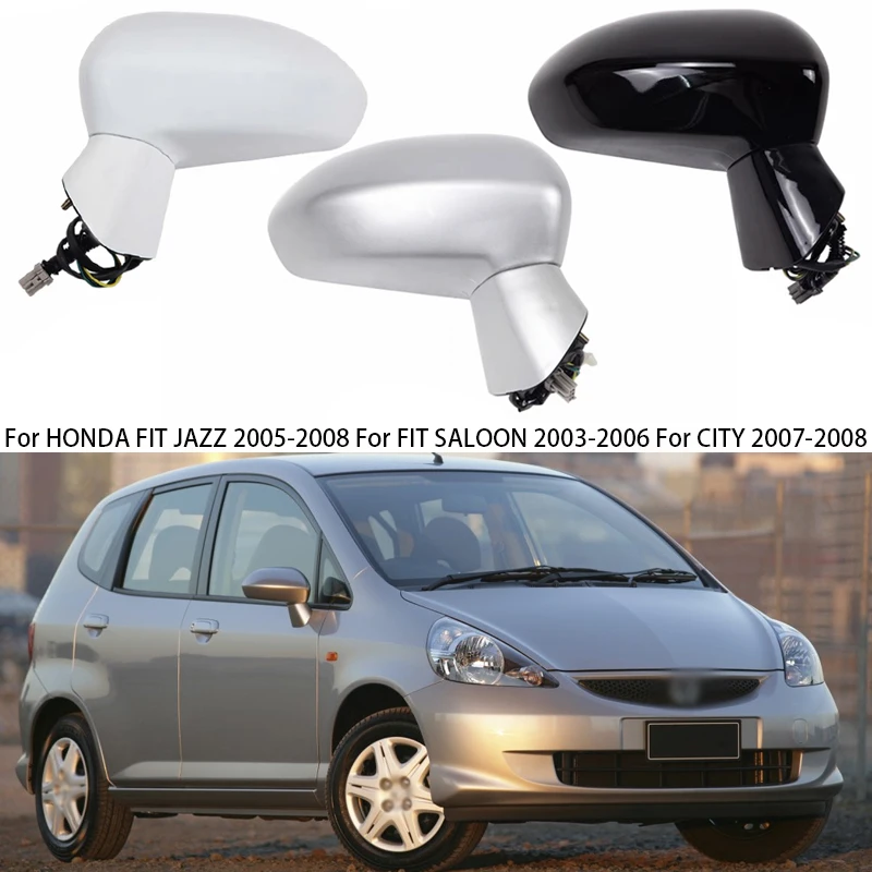 Car Accessories Exterior Side Rearview Mirror Assy For HONDA FIT JAZZ ...