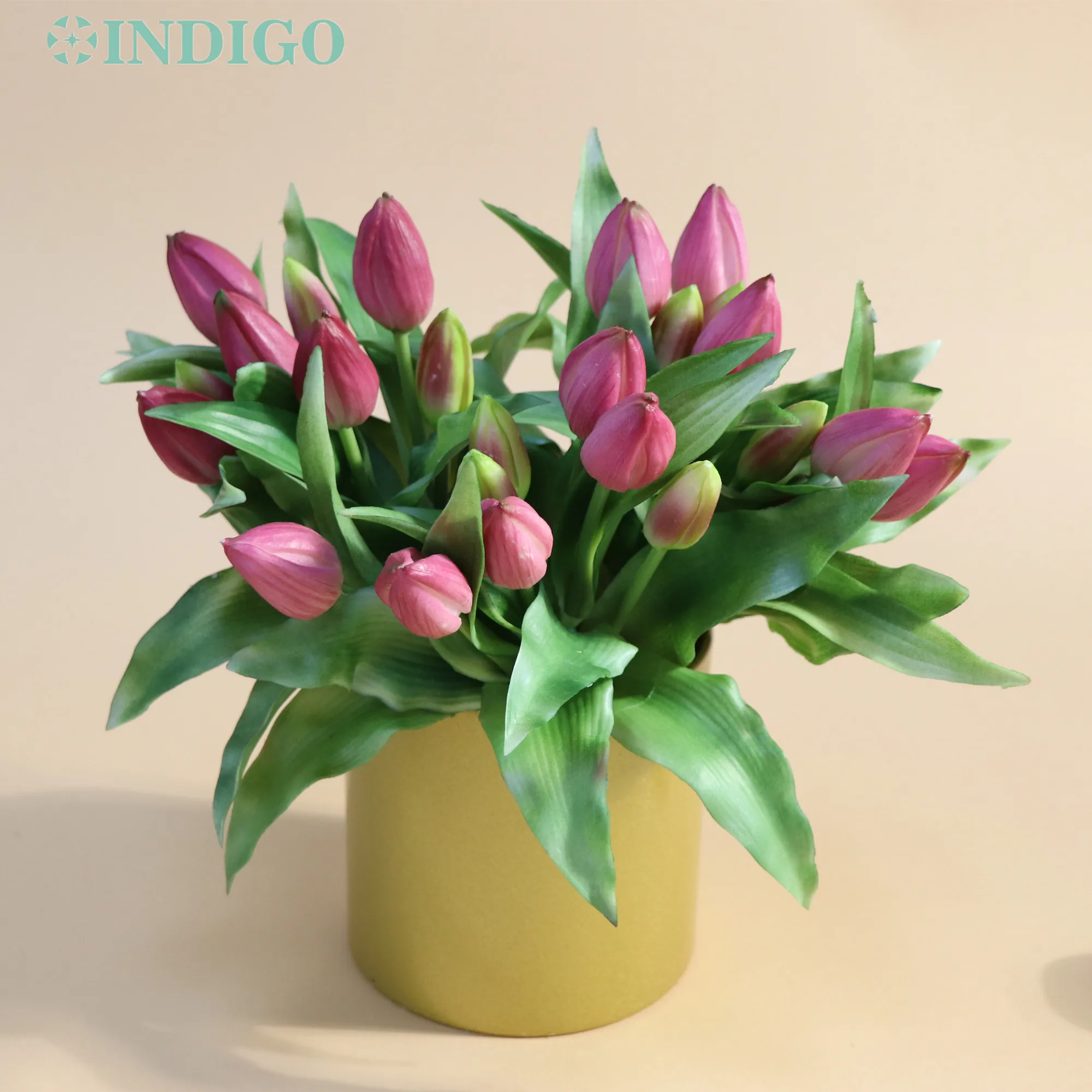Purple Tulip 9PCS/Bundle Bud Bouquet Calla 28CM Real Touch PE Silicone ...