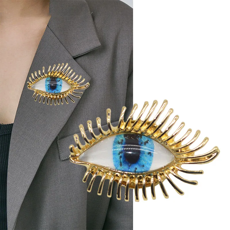 Personalized-Women-Vintage-Eyes-of-Demon-Brooch-Pins-Exaggerated-Trendy ...