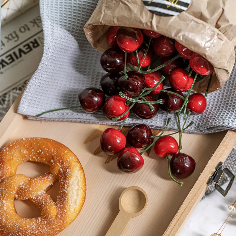 10Pcs-Simulation-Large-Cherry-Artificial-Fruit-Model-Delicacy-Food ...