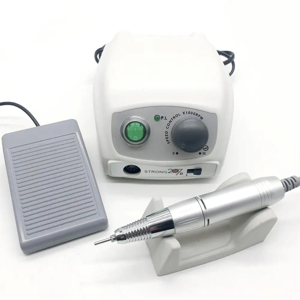 65W-STRONG-207B-Manicure-Machine-control-box-35000rpm-Handpiece-Nail ...