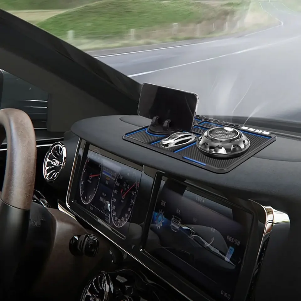 Number Plate Sticky Pads Alwodici Multi-Function Car Dashboard Mat ...