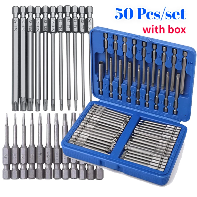 50-11pcs-Security-Bit-Set-Tamper-Proof-Screwdriver-Drill-Bit-Screw ...