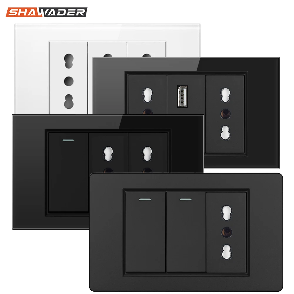 16A-Italy-Switch-USB-Wall-Sockets-Chile-Plug-3Pins-118-Chilean-Outlets ...