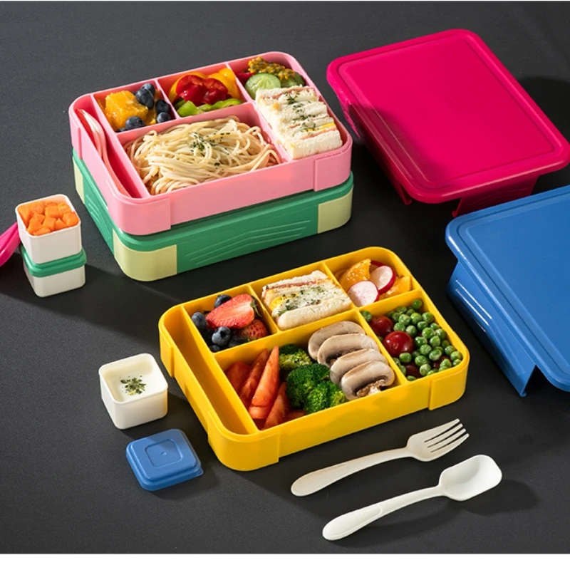 Lancheira-Bento-para-Adultos-Lancheira-Recipiente-de-alimento-com-utens ...
