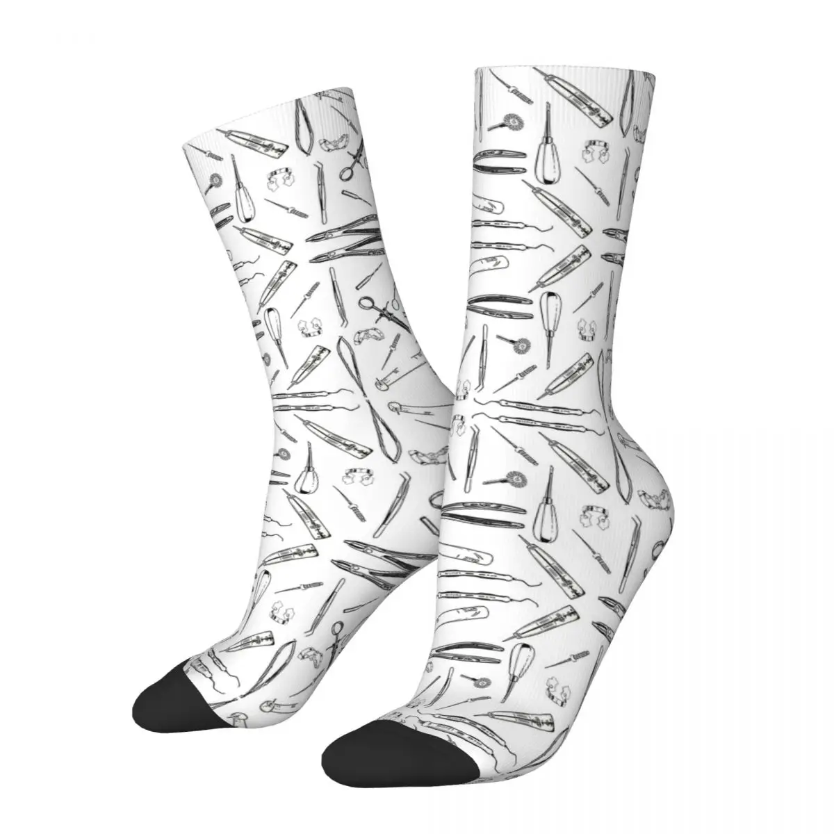 Dental-Instruments-Socks-Harajuku-Super-Soft-Stockings-All-Season-Long ...