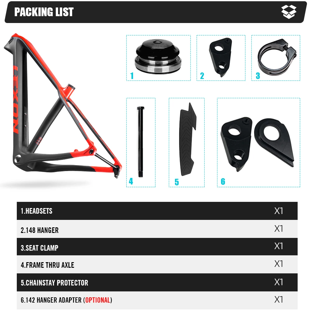 Cuadro de carbono LEXON 29er • MTB rígida y ligera