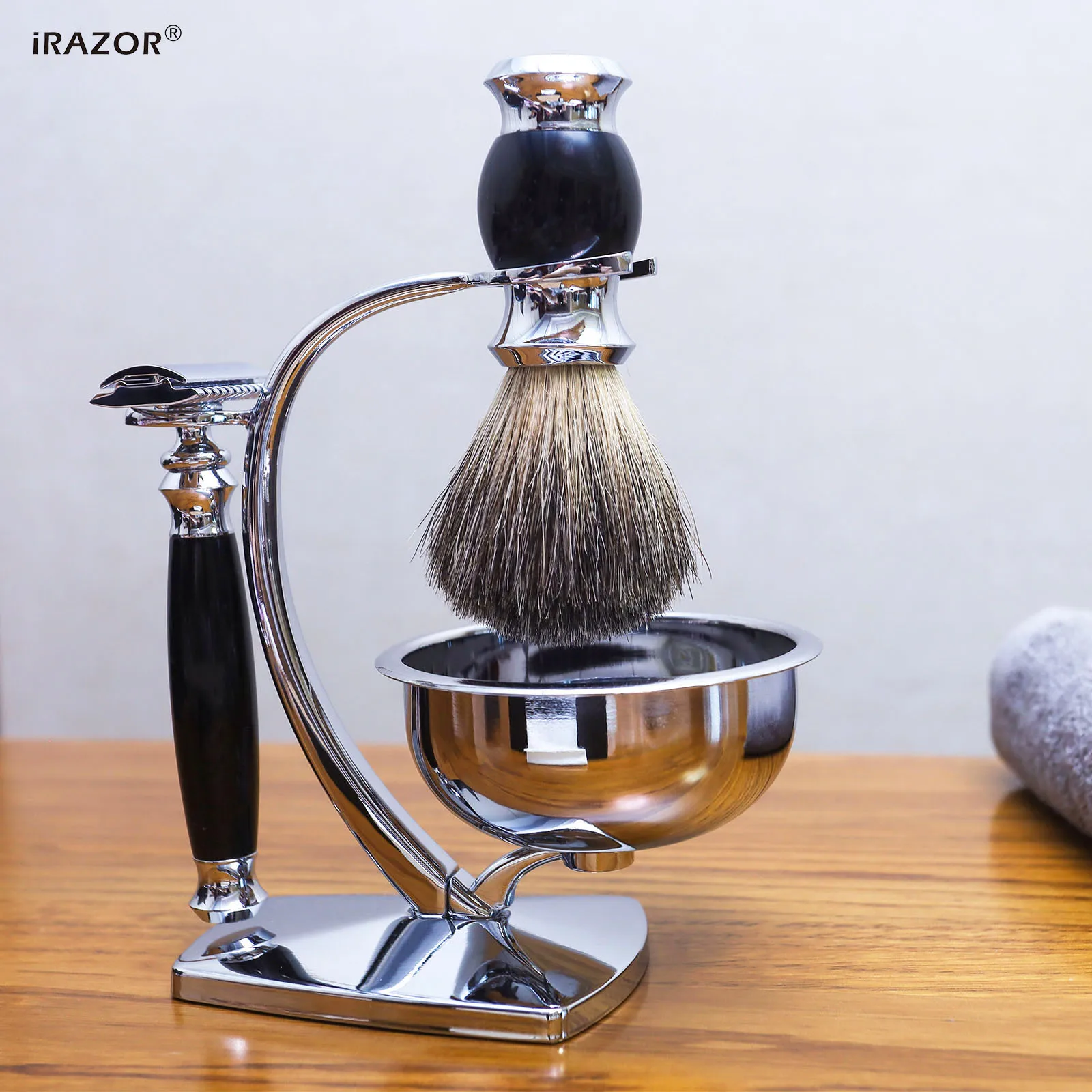 iRAZOR-Luxury-Shaving-Kit-for-Men-Double-Edge-Safety-Razor-Gift-Set ...