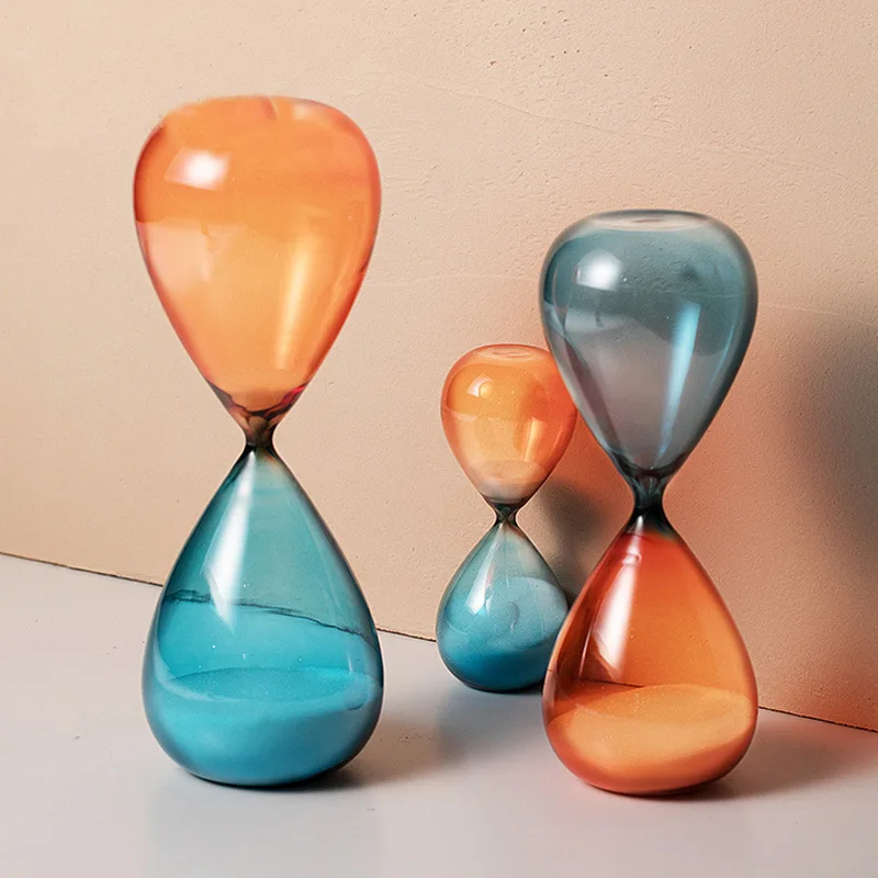 Modern-Simple-Glass-Hourglass-Timer-Light-Luxury-Creative-Ornaments ...