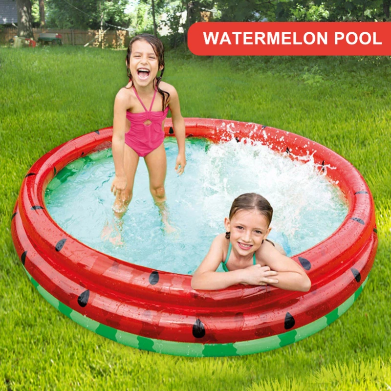 Family Baby Iatable Swimming Pool Watermelon Round Pvc Children Kids ...