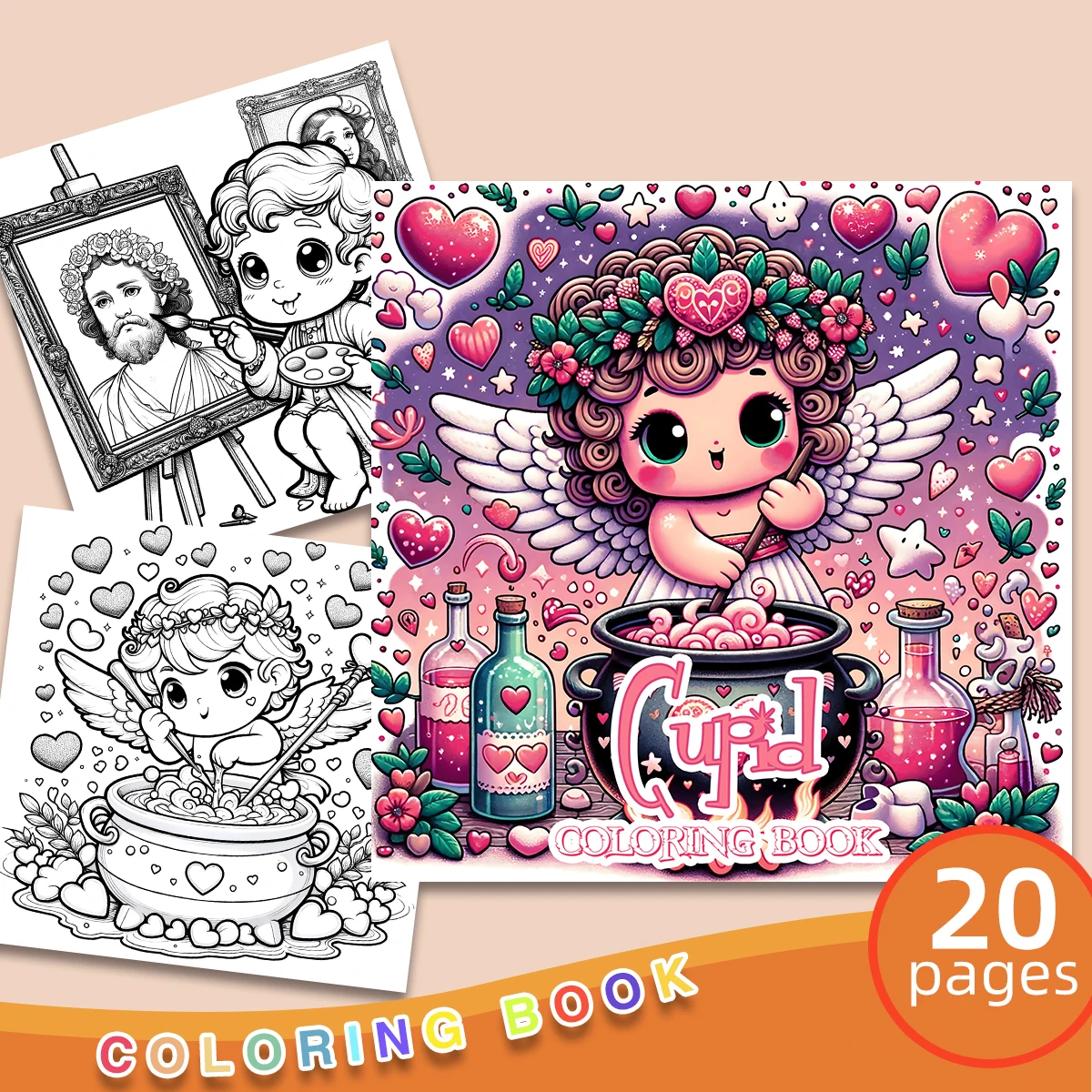 1PC-Angel-Coloring-Book-Drawings-for-Kids-Teens-Adults-Creative ...