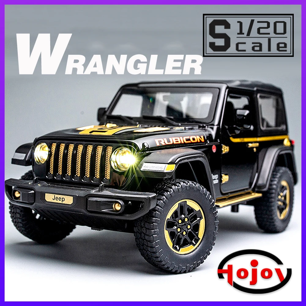 Scale 1/20 Jeep Wrangler Metal Diecast Alloy Cars Model Toy Car for ...