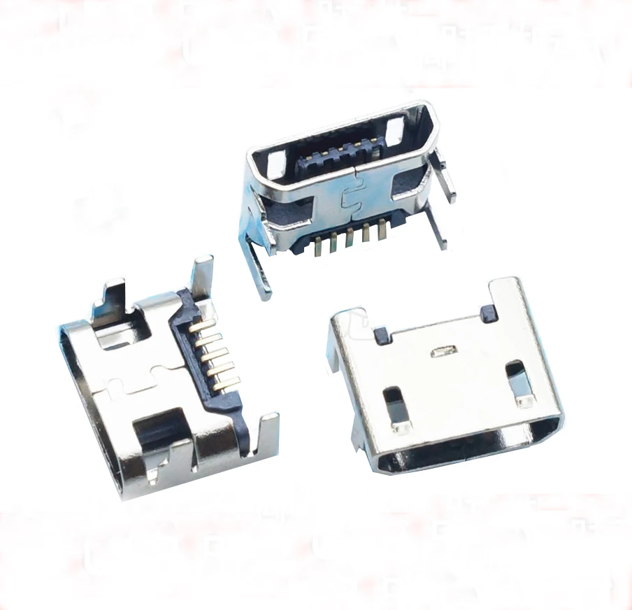 Conector Micro USB de 1 a 10 piezas, Conector de asiento de 5 pines, 4 ...