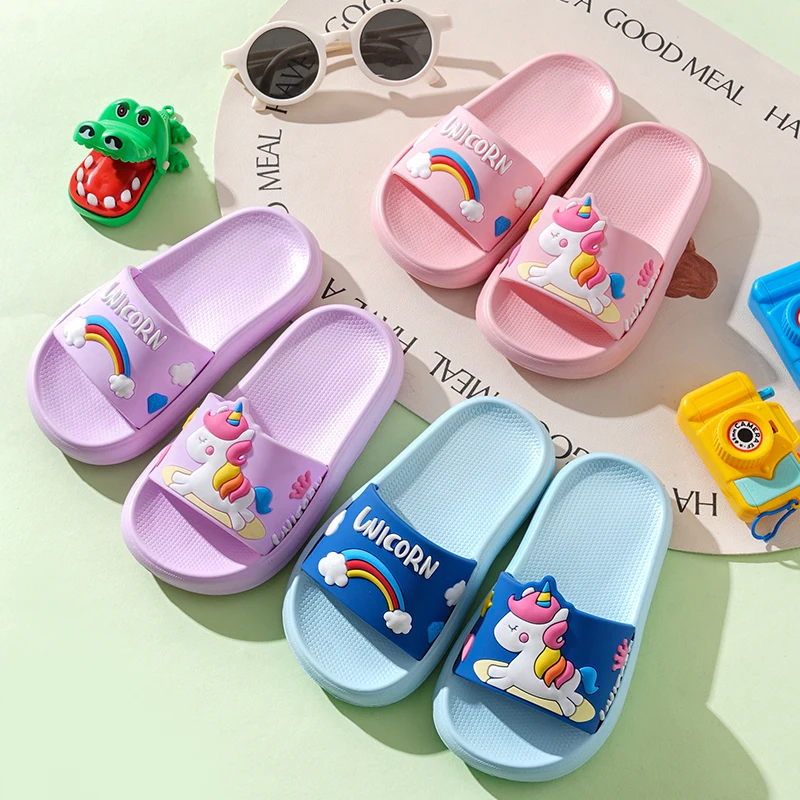 Fashion Soft Kids Slippers for Girls Shoes Summer Funny Toddler Girl ...