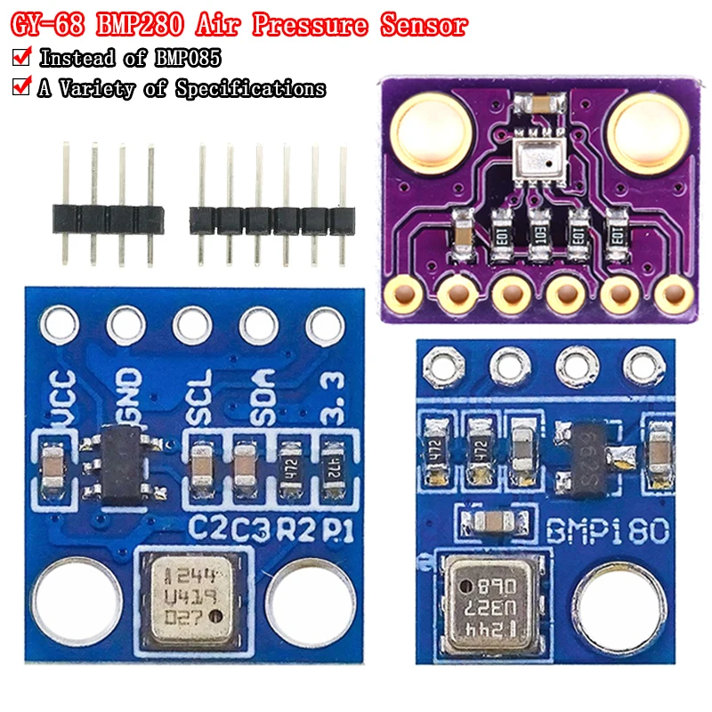 GY-68-GY-63-BMP180-BMP280-GY68-Digital-Barometric-Pressure-Sensor-Board ...