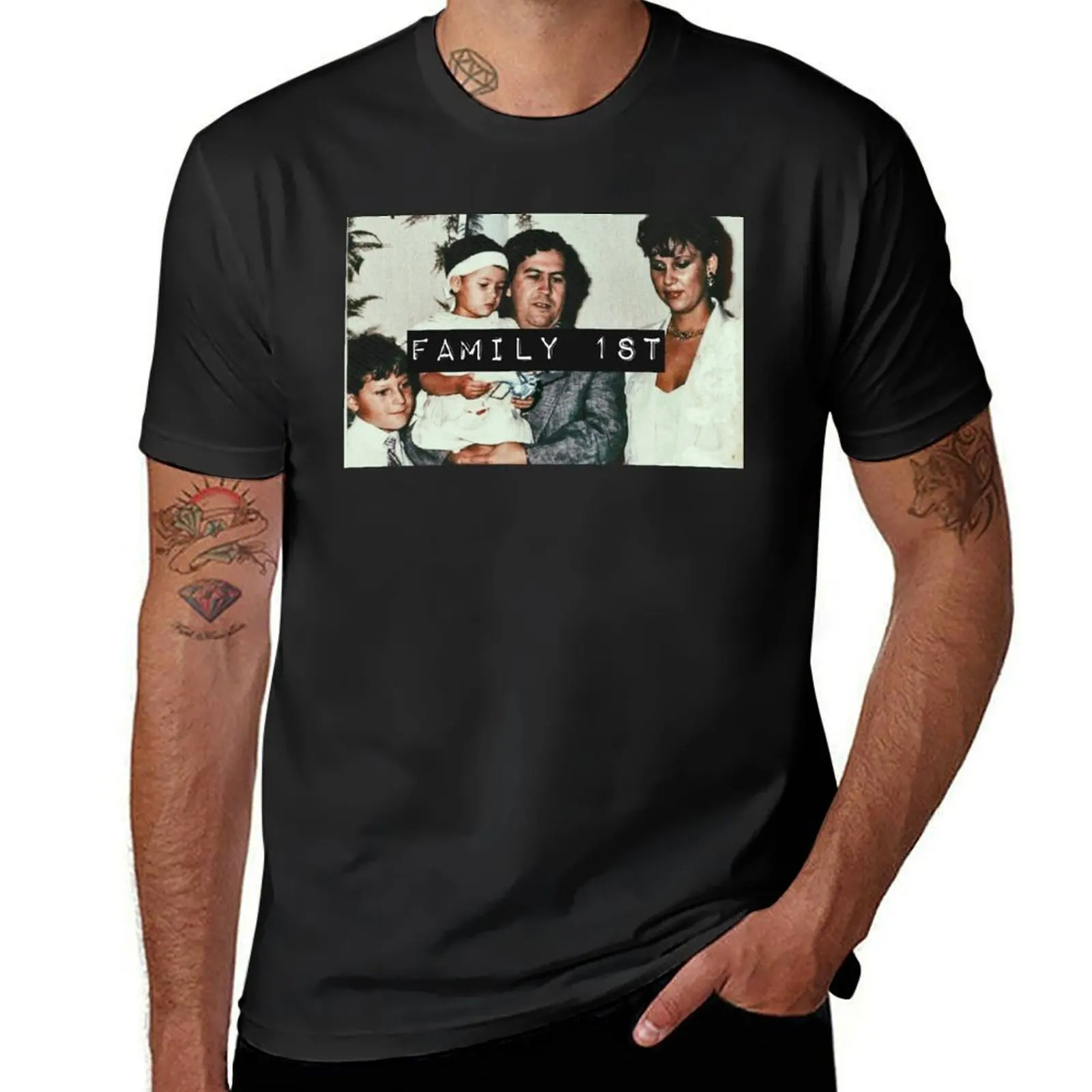 Pablo Escobar - Family 1st T-Shirt vintage tops t shirts men ...