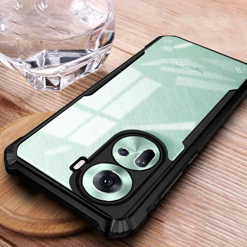 Transparent-Acrylic-Shockproof-Armor-Case-On-Opo-Appo-Renault-11-5G-TPU ...