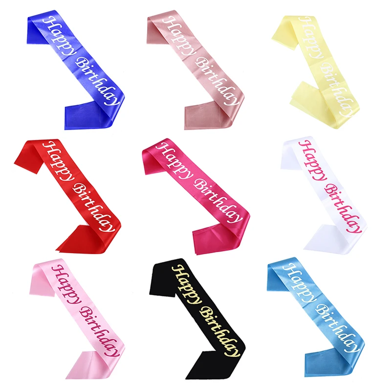 Birthday Queen Pink Party Shoulder Strap Girdle Supplies Birthday Girl ...