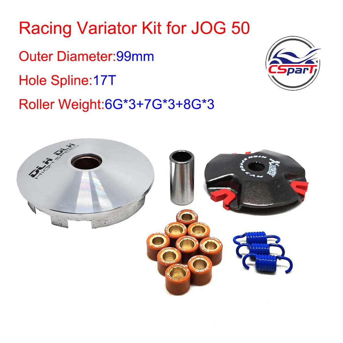High-Performance-CVT-Variator-Kit-with-Roller-Weight-Drive-Pulley-for ...