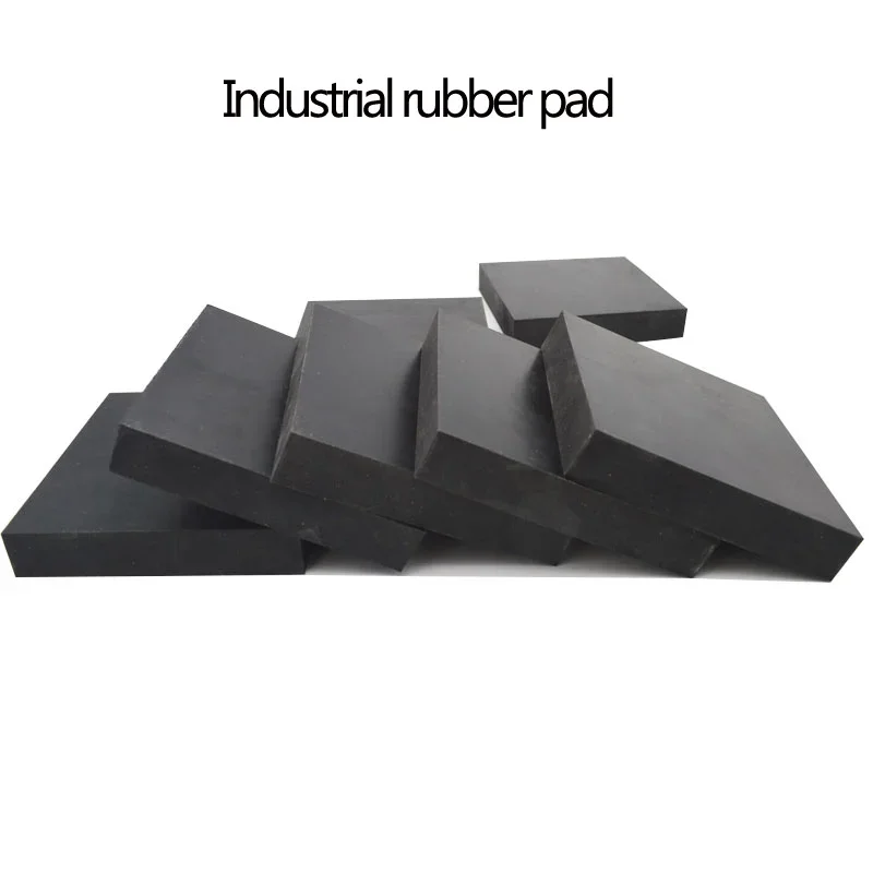 Black-Industry-Rubber-Block-Elastic-Anti-Slip-Damping-Gasket-Shockproof ...