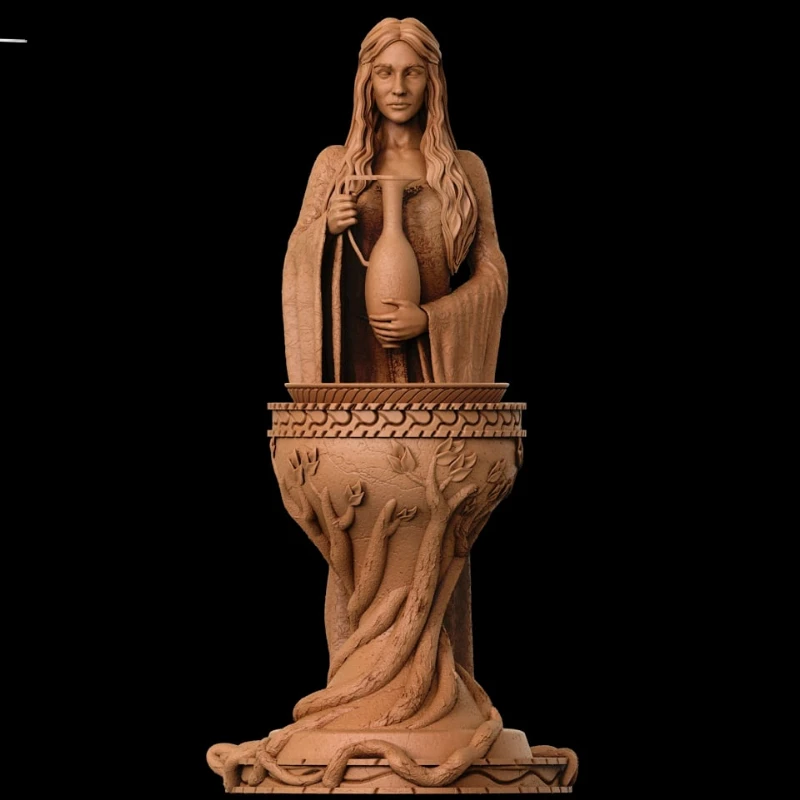 1/24 Scale 75mm Resin Figure Model Kit Diy Elven Queen Unassembled and ...