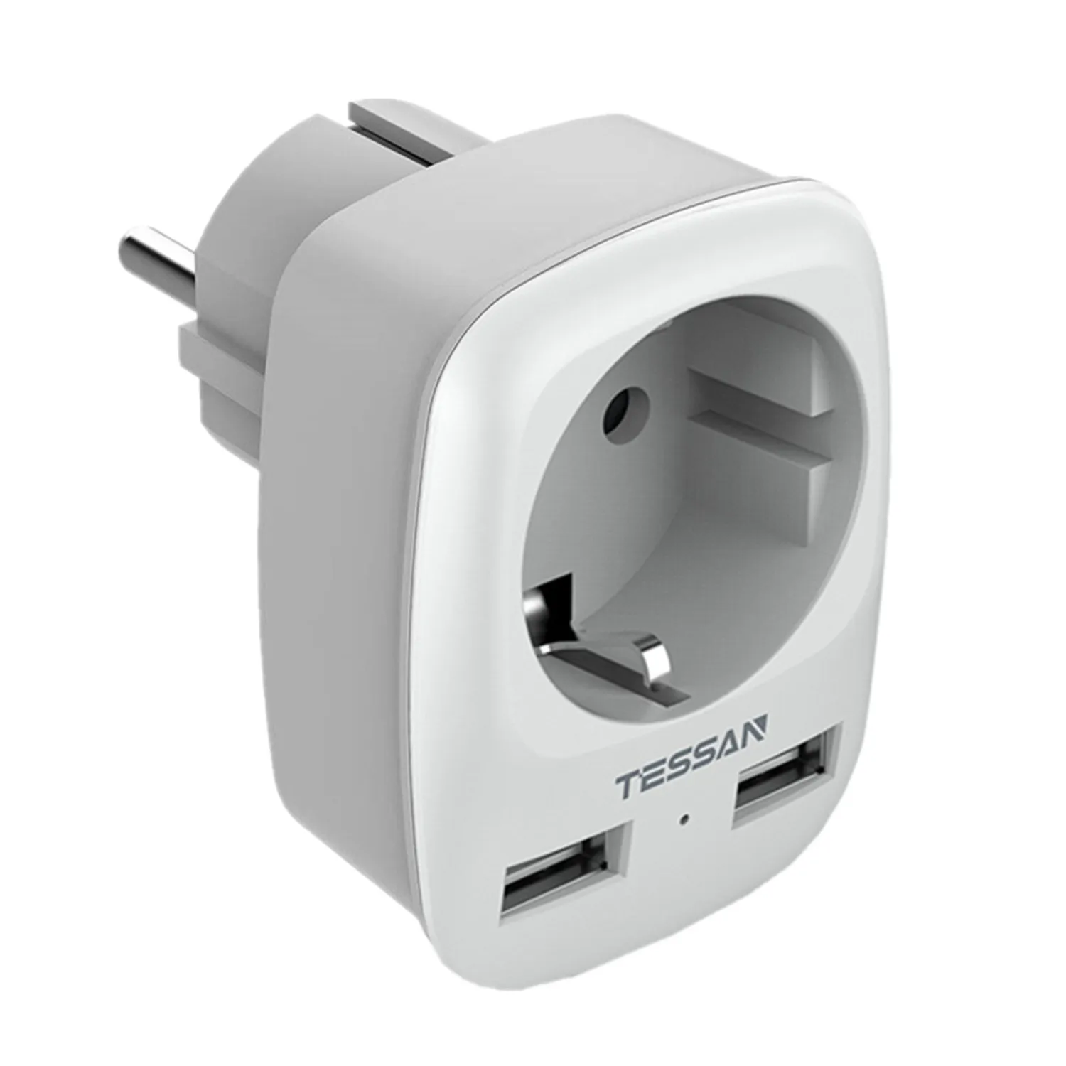 TESSAN разветвитель для розетки европейского стандарта с USB-портами ...