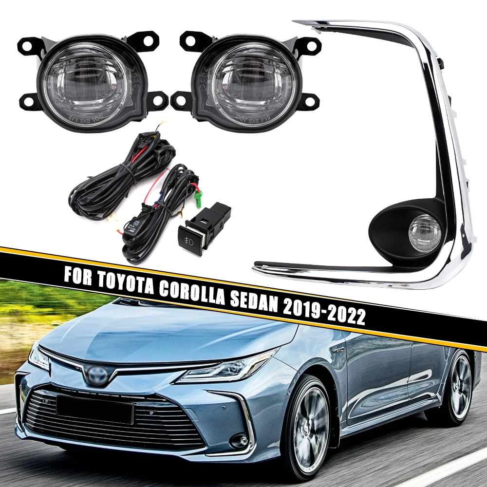Front-Bumper-Fog-Lamp-Upgrade-Kit-FOR-TOYOTA-COROLLA-SEDAN-2019-2020 ...