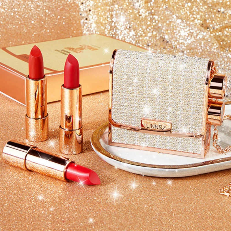 Mini Lipstick Bag Set Fashion Portable Matte Long Lasting Moisturizing ...