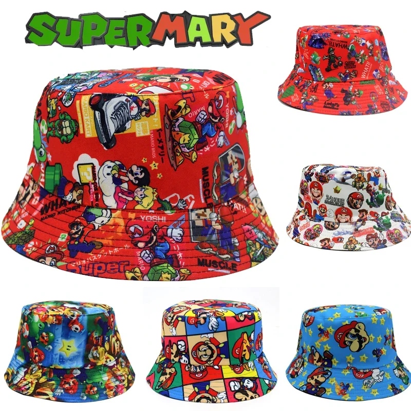 Super-Mario-Fishing-Hat-Fisherman-Cap-for-Women-Men-Summer-Bucket-Hat ...