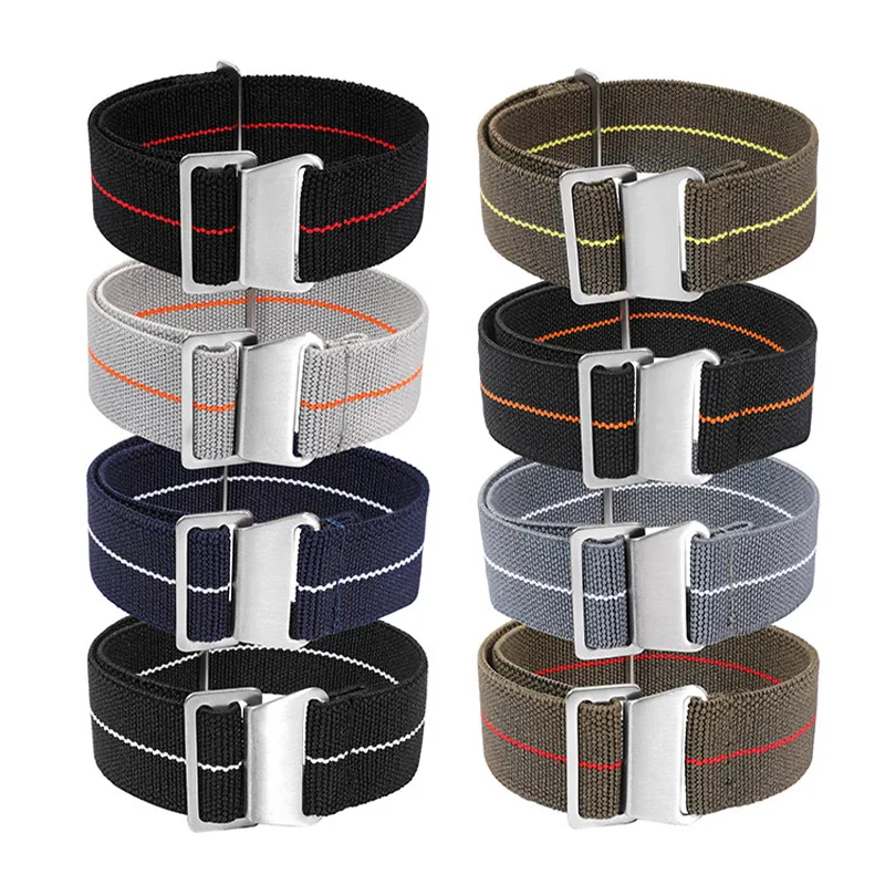 Parachute-watch-strap-elastic-Nylon-band-for-Seiko-for-Rolex-for-water ...