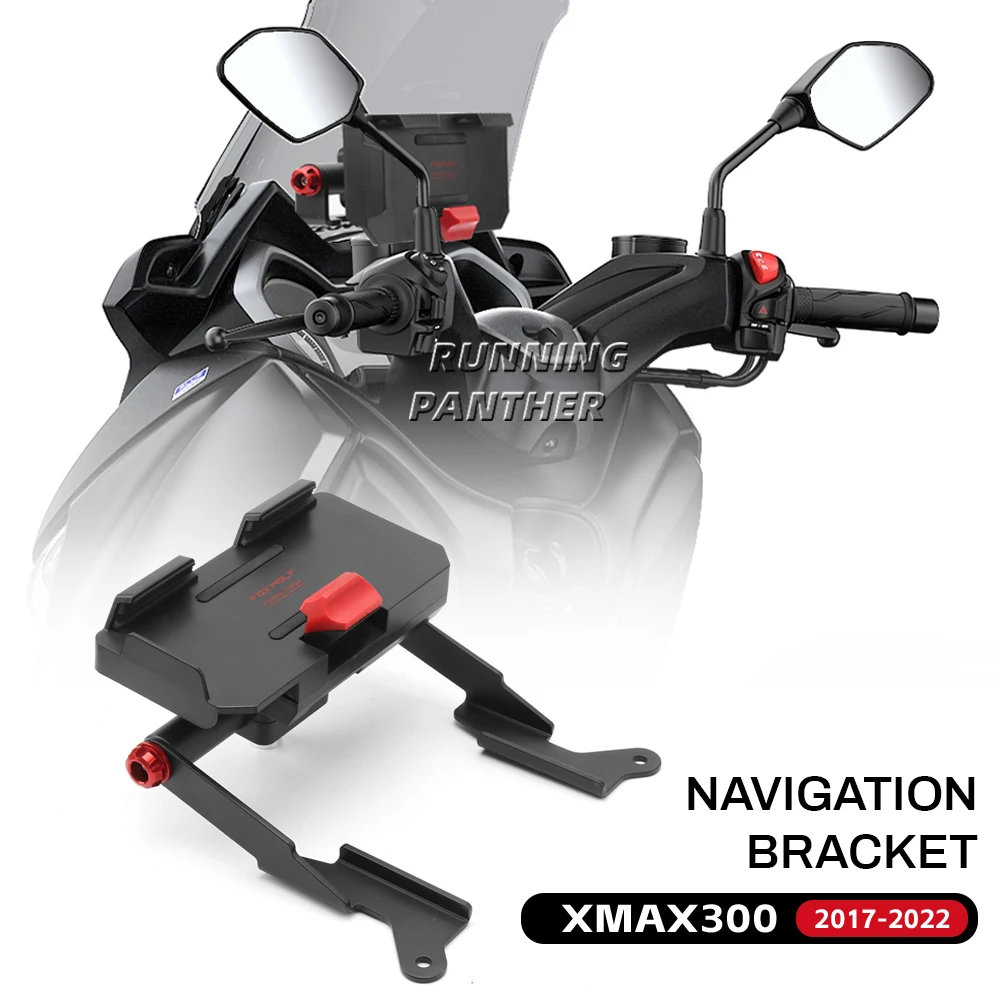 Motorcycle-Accessories-Navigation-GPS-Mount-Bracket-For-Yamaha-XMAX-300 ...