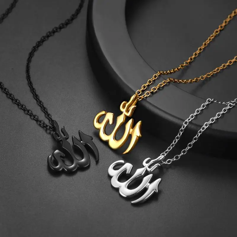 Arabic-Islamic-Rune-Pendant-Necklace-36L-Steel-Men-s-Women-s-Necklace ...