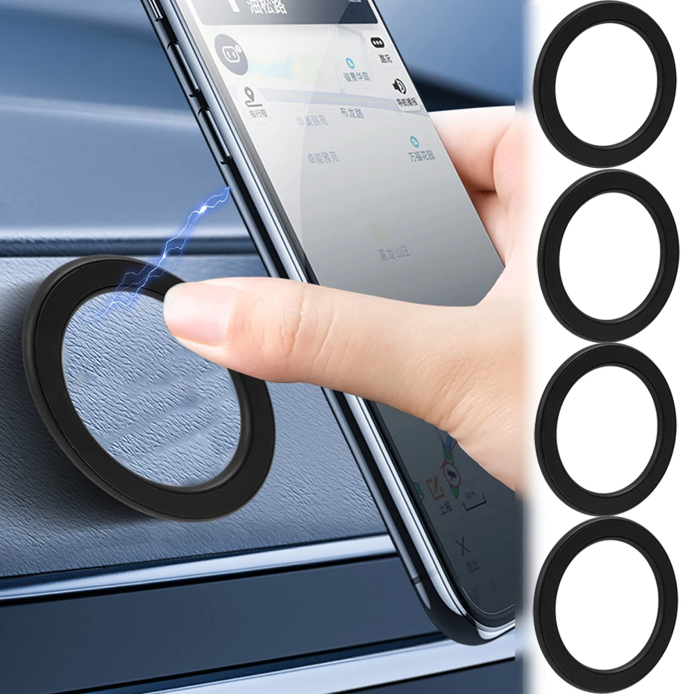 Wall-mounted-Magnetic-Phone-Holder-Universal-Metal-Magnetic-Hook-Lazy ...