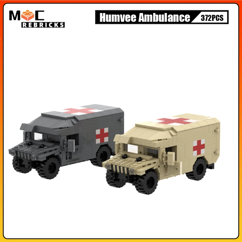 MOC-Military-Battlefield-Medical-Vehicle-Building-Blocks-Model-Army ...