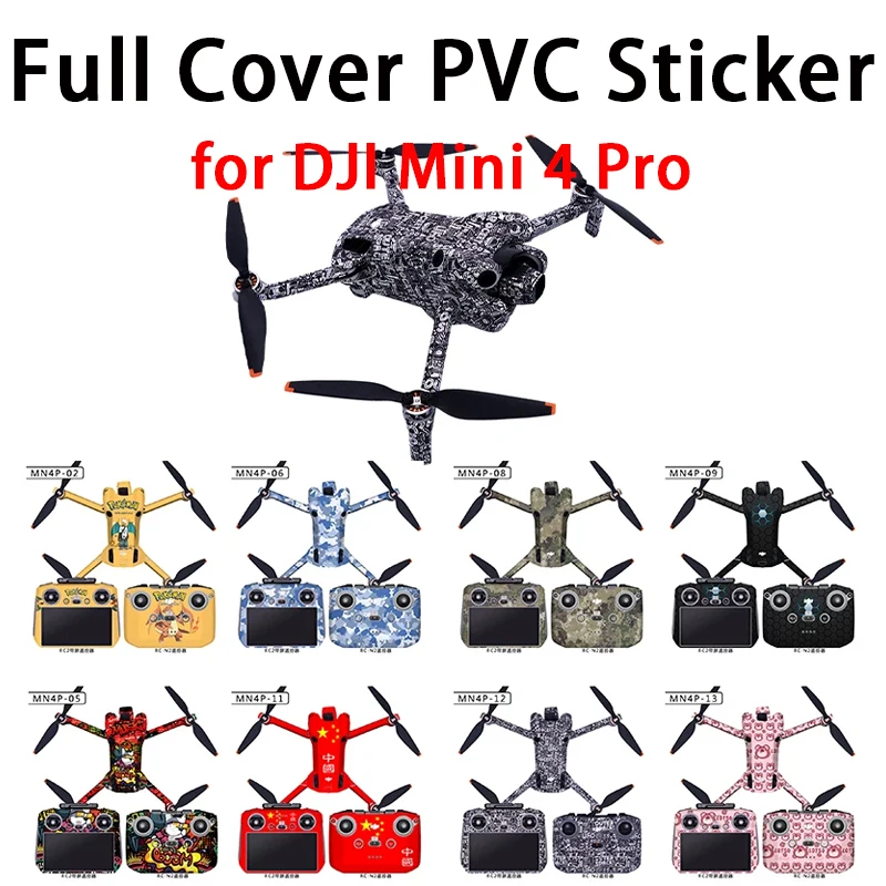 PVC Stickers For Mini 4 Pro Protective Film Waterproof Remote Decals ...